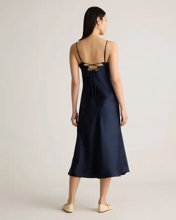 Quince Cutout Midi Slip Dress