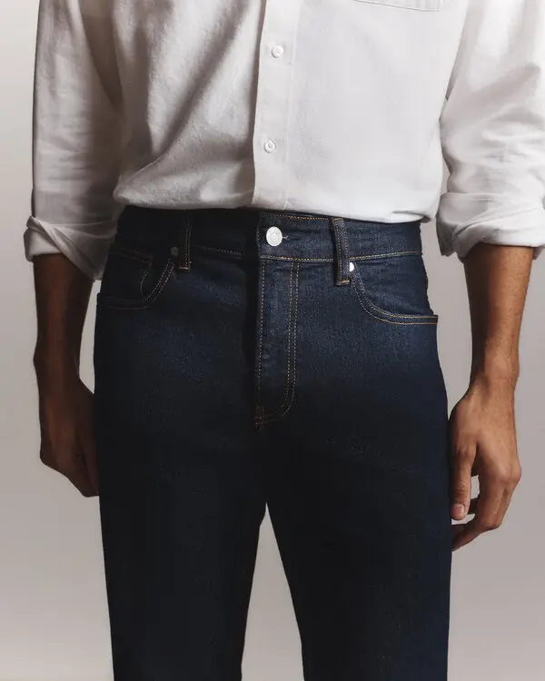 Quince Warren Stretch Straight Jeans - Clean Rinse