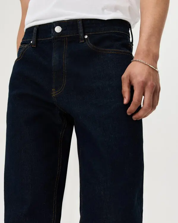 Quince Warren Stretch Straight Jeans - Clean Rinse