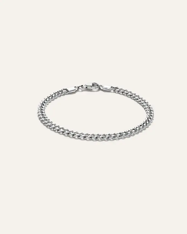 Quince Cuban Curb Chain Bracelet - Silver