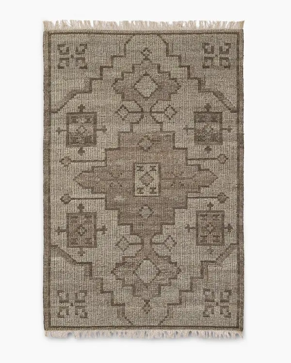 Quince Nilo Handwoven Wool Rug - Brown