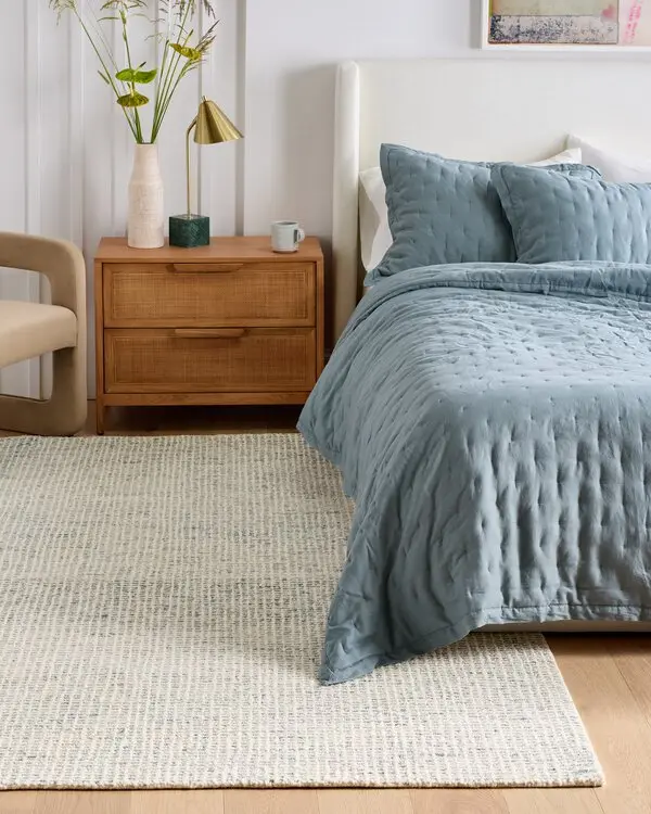 Quince Park Wool Rug - Blue