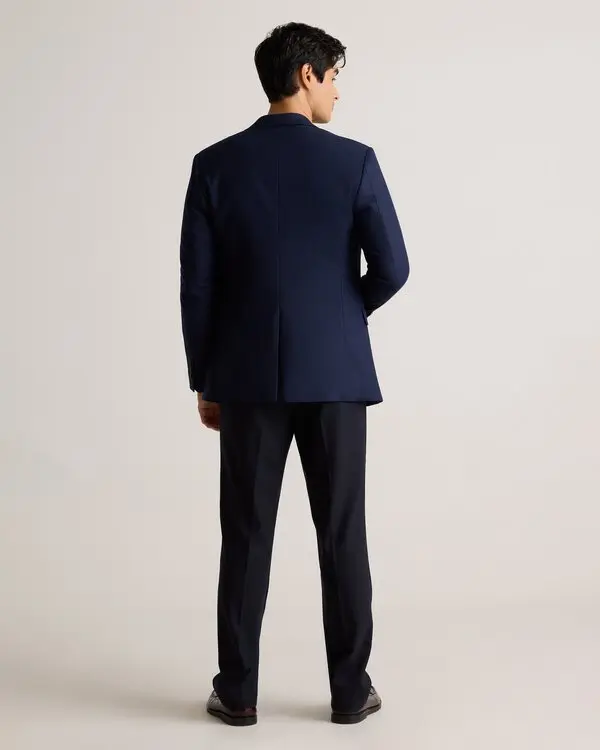Quince Stretch Wool Blazer - Navy