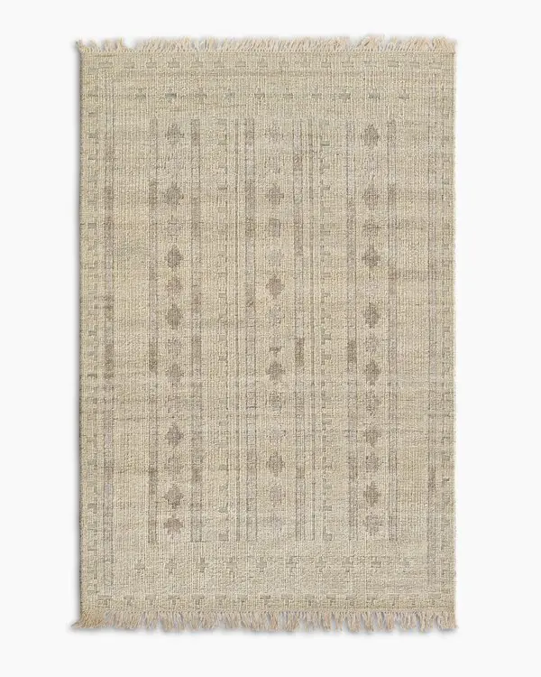 Quince Lima Handwoven Wool Rug - Ivory