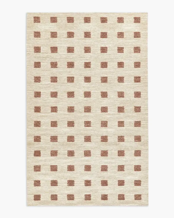 Quince Sullivan Hand-tufted Wool Rug - Rust