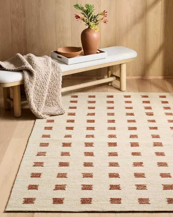 Quince Sullivan Hand-tufted Wool Rug - Rust