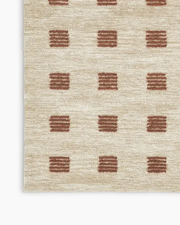 Quince Sullivan Hand-tufted Wool Rug - Rust