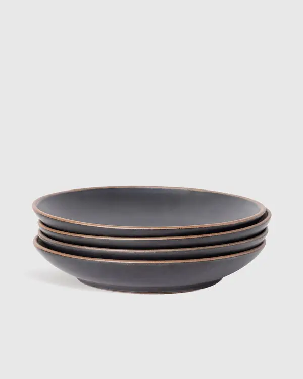 Quince East Fork Coupe Plate, Set Of 4 - Black Mountain