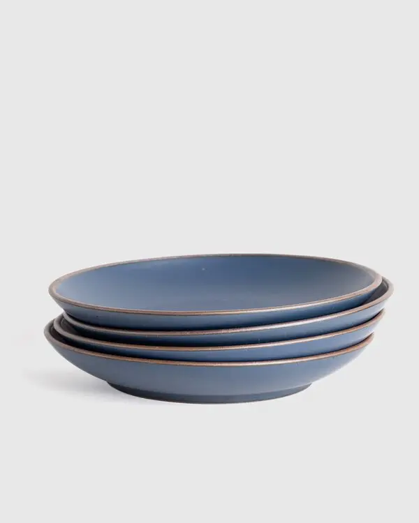 Quince East Fork Coupe Plate, Set Of 4 - Blue Ridge