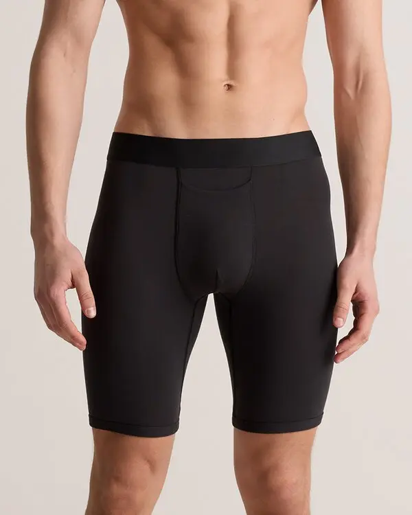 Quince Micromodal 8" Boxer Brief - Black