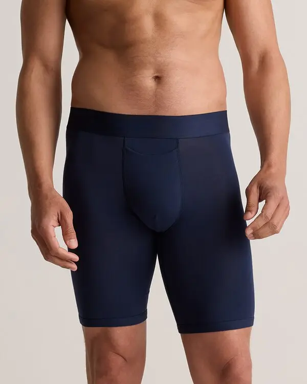 Quince Micromodal 8" Boxer Brief - Navy