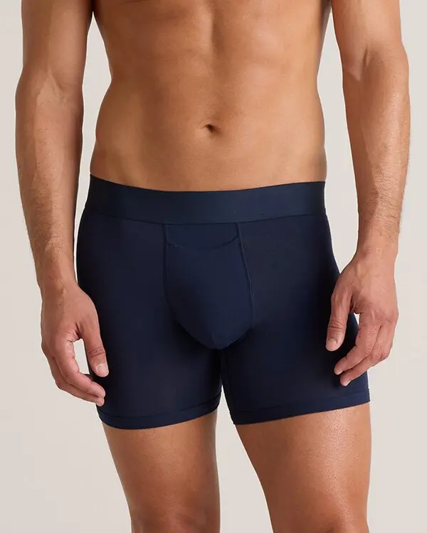 Quince Micromodal 4" Trunk - Navy