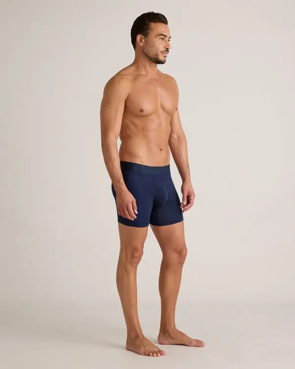 Quince Micromodal 4" Trunk - Navy