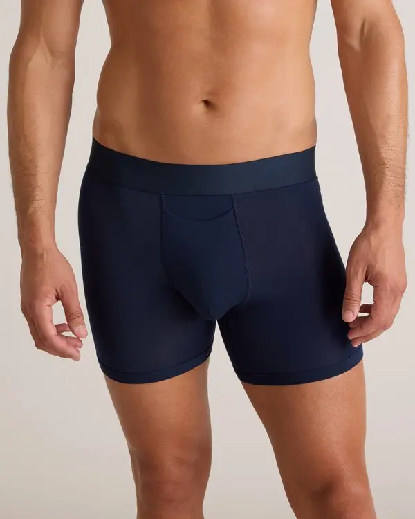 Quince Micromodal 4" Trunk - Navy