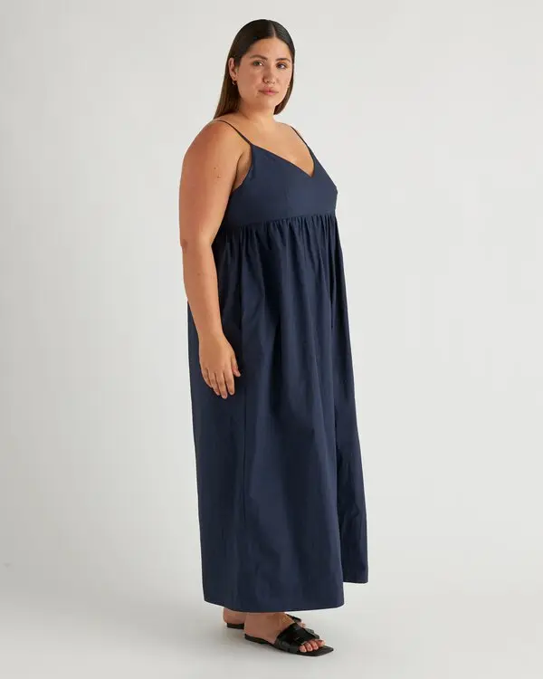 Quince Organic Cotton Sleeveless Maxi Dress