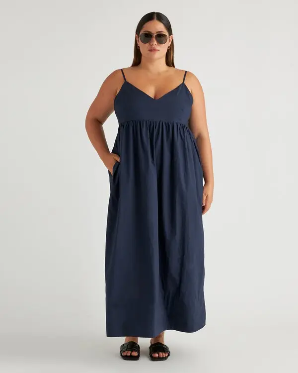 Quince Organic Cotton Sleeveless Maxi Dress
