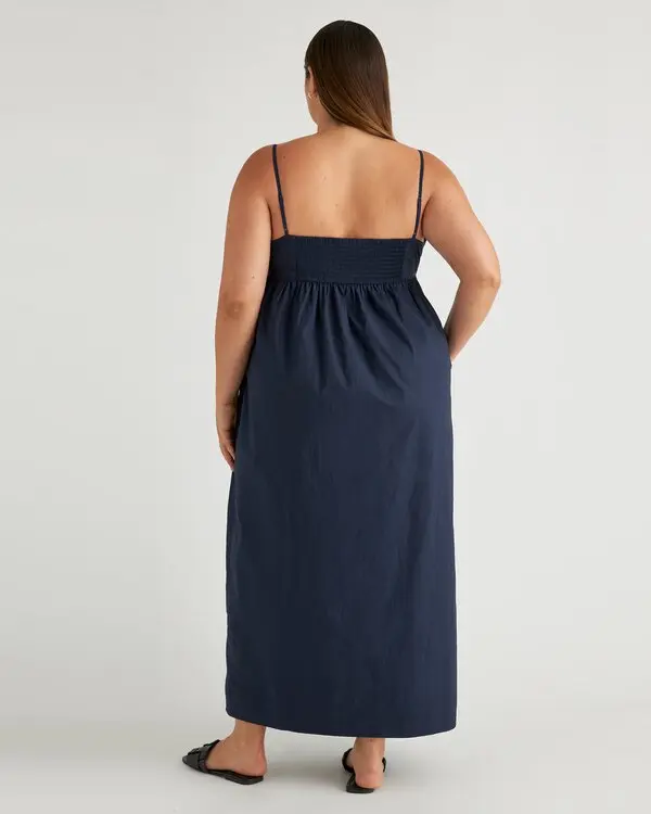 Quince Organic Cotton Sleeveless Maxi Dress