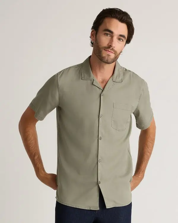 Quince Vintage Wash Tencel Camp Shirt