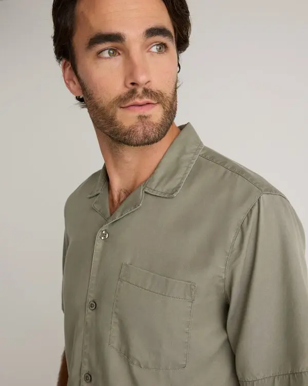 Quince Vintage Wash Tencel Camp Shirt