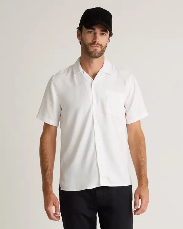 Quince Vintage Wash Tencel Camp Shirt