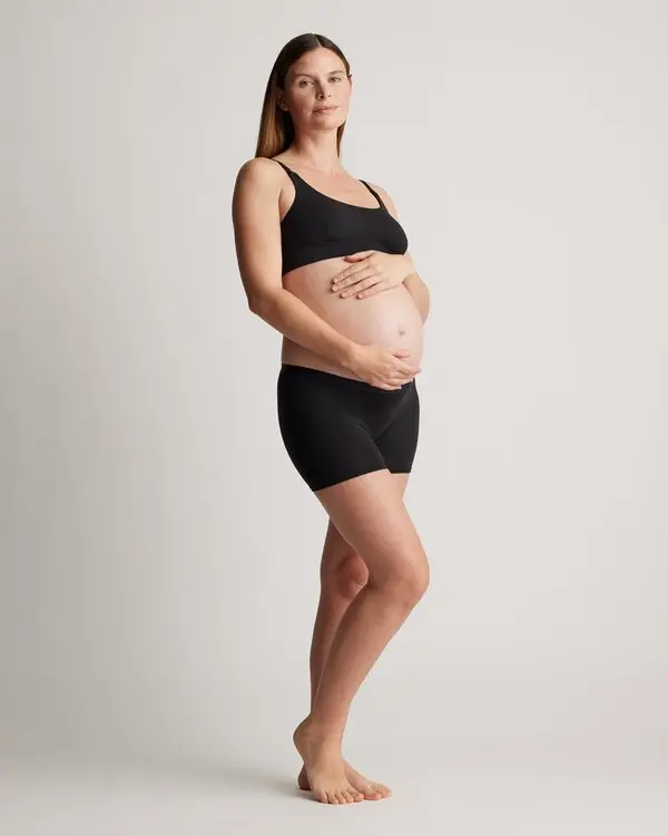 Quince Micromodal Nursing Bra - Black