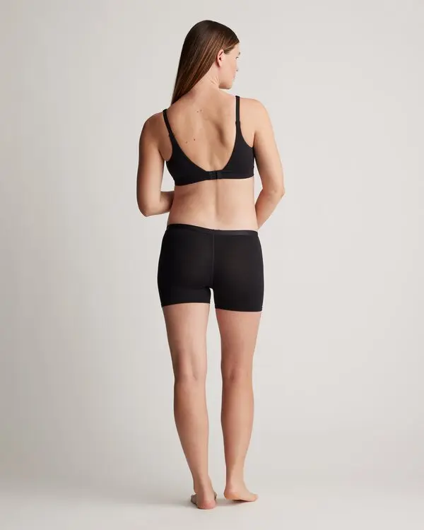 Quince Micromodal Nursing Bra - Black