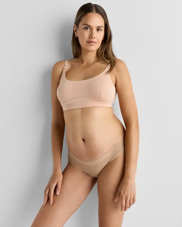 Quince Micromodal Nursing Bra - Warm Sand