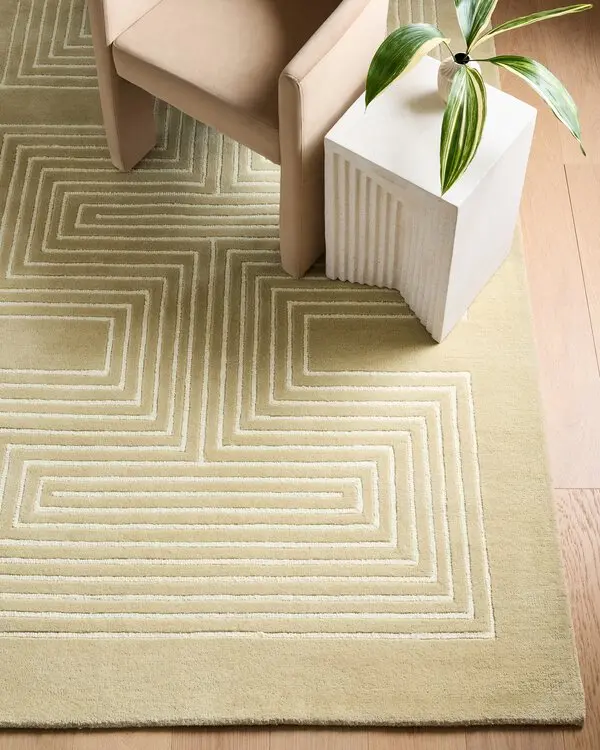 Quince Langdon Hand-tufted Wool Rug - Beige