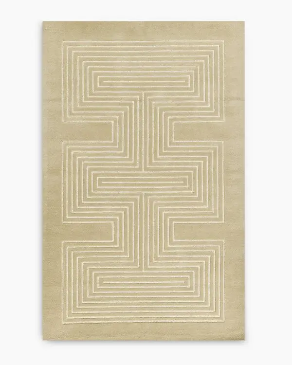 Quince Langdon Hand-tufted Wool Rug - Beige