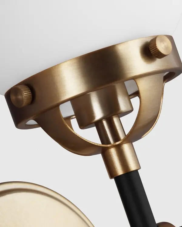Quince Triple Globe Steel Sconce