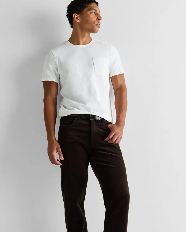 Quince Organic Stretch Corduroy 5-pocket Pants - Espresso