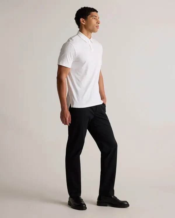 Quince 100% Pima Cotton Luxe Touch Polo - White