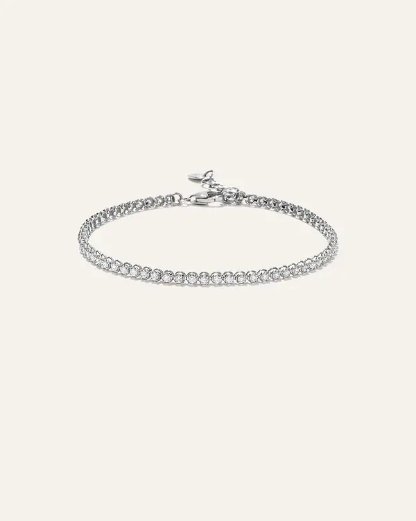Quince 14k Gold Diamond Petite Tennis Bracelet - White Gold