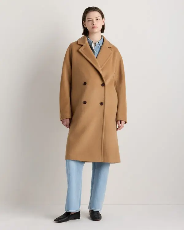 Quince Wool Cashmere Double-breasted Coat