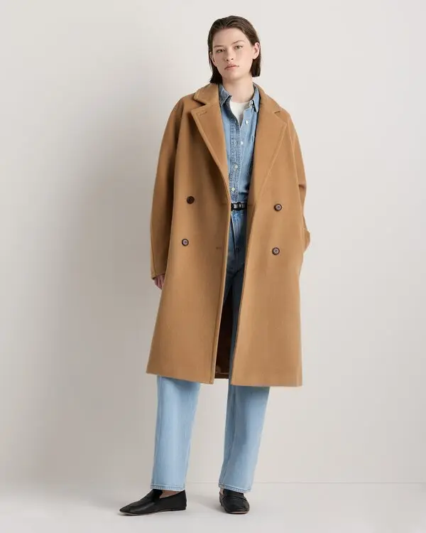 Quince Wool Cashmere Double-breasted Coat