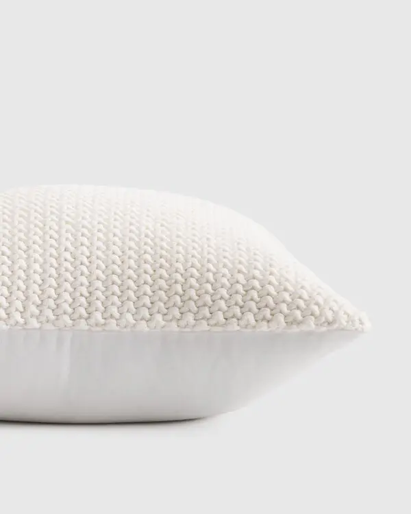 Quince Cotton Fisherman Pillow Cover - Ivory