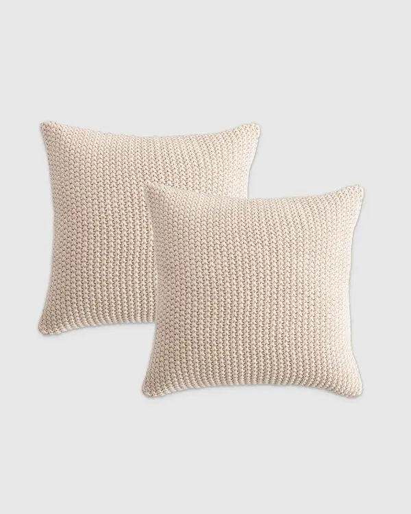 Quince Cotton Fisherman Pillow Cover - Natural