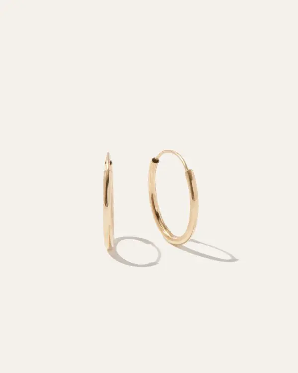 Quince 14k Gold Hoop Earrings - Yellow Gold