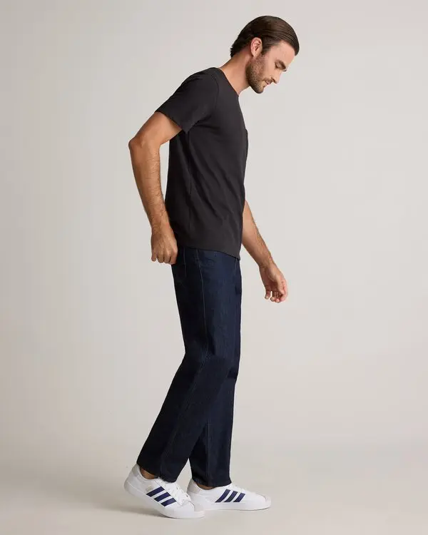 Quince Slub Pocket T-shirt - Bold Black