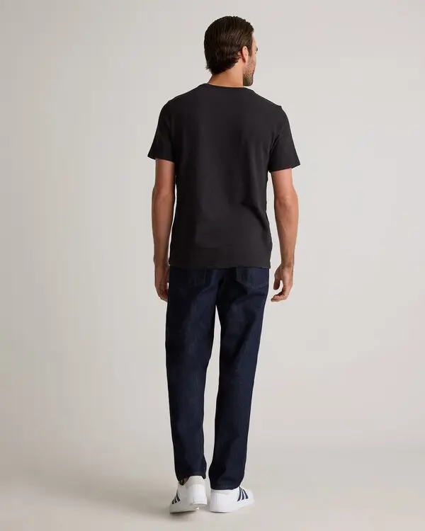 Quince Slub Pocket T-shirt - Bold Black