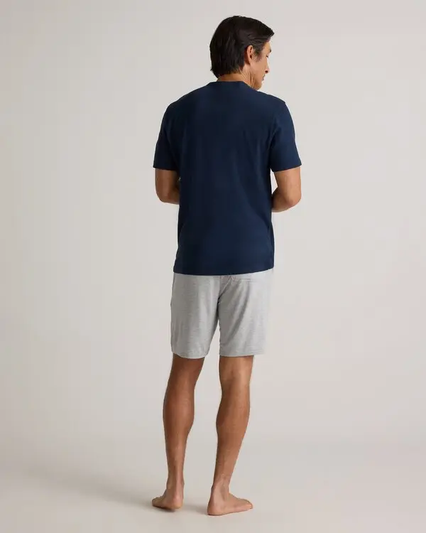 Quince Bamboo Jersey Lounge Shorts - Heather Grey