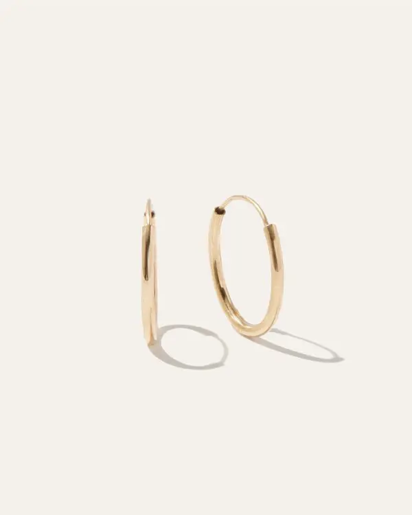 Quince 14k 18mm Hoop Earrings - Yellow Gold