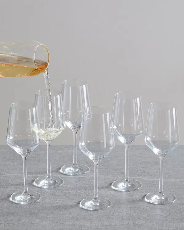 Quince Zwiesel Glas Pure White Wine Glass, Set Of 6