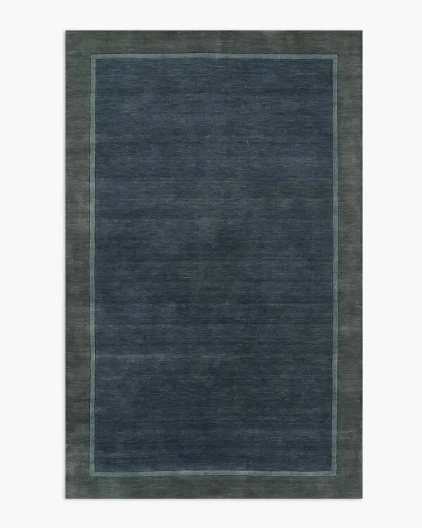 Quince Delaney Hand-loomed Wool Rug - Blue