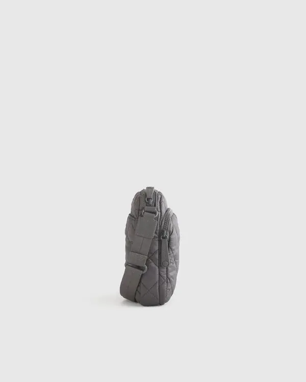 Quince Transit Quilted Phone Crossbody - Charcoal