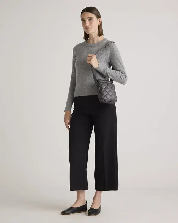 Quince Transit Quilted Phone Crossbody - Charcoal