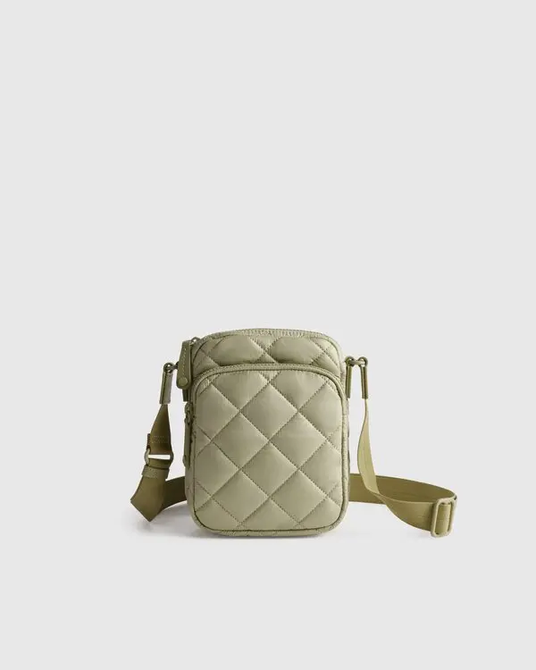 Quince Transit Phone Crossbody - Tea Green