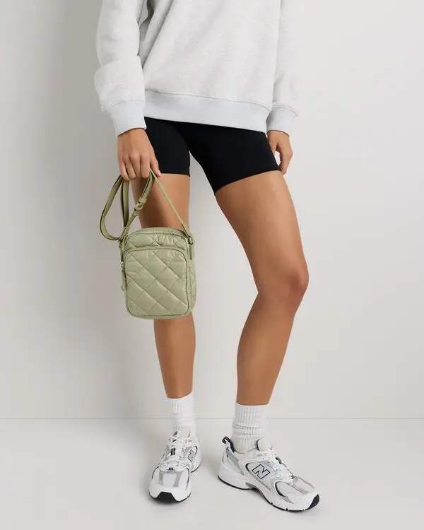Quince Transit Phone Crossbody - Tea Green