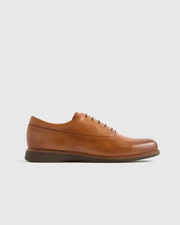 Quince Hybrid Crafted Leather Oxford - Tan
