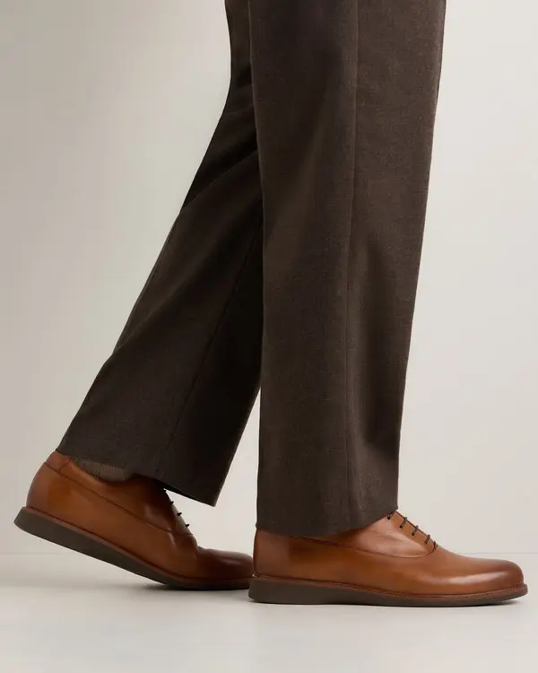 Quince Hybrid Crafted Leather Oxford - Tan